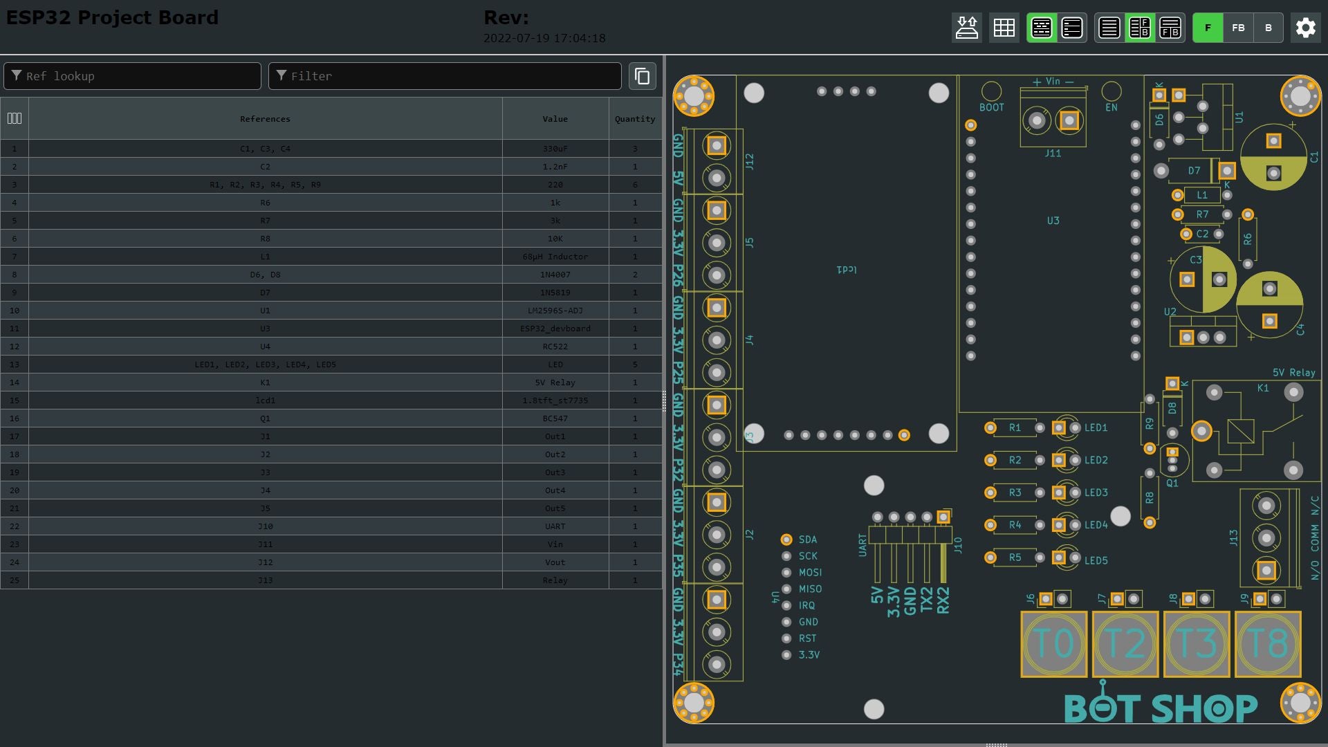 ESP 32 Project Board. | BotShop