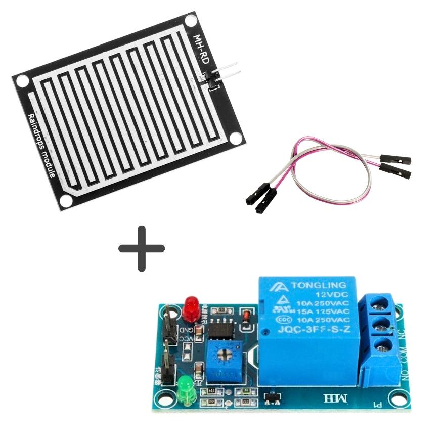 Rain Sensor Module With Relay Module 12v Botshop