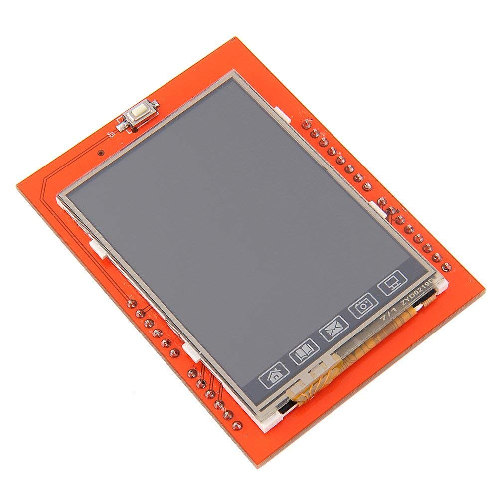 TFT LCD Touch Screen Shield 2.4 inch & microSD card reader for Arduino ...