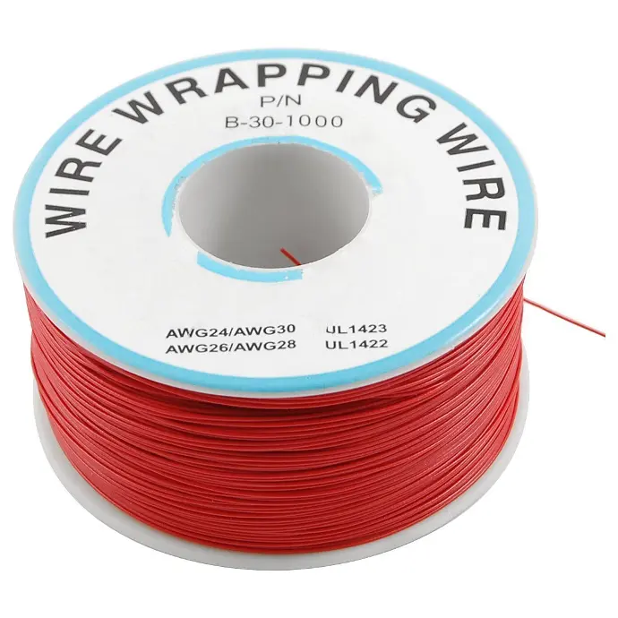 250m Red 30AWG 0.25mm Wire Roll | BotShop
