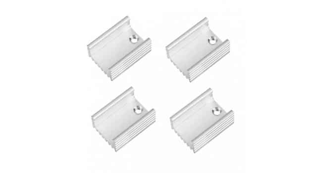 Aluminum Heat sink TO-220 (4 pack) | BotShop