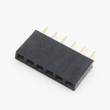 6-pin Female header 2.54mm Pitch (10 Pack) | BotShop