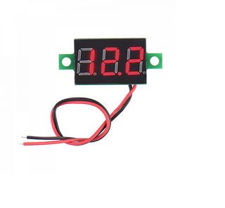 DC4.5 -25.0V 0.36 inch LED display 2 wire red digital volt meter DC ...