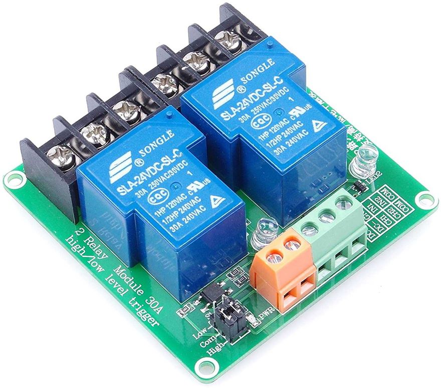 Dual 30A 5V relay module | BotShop